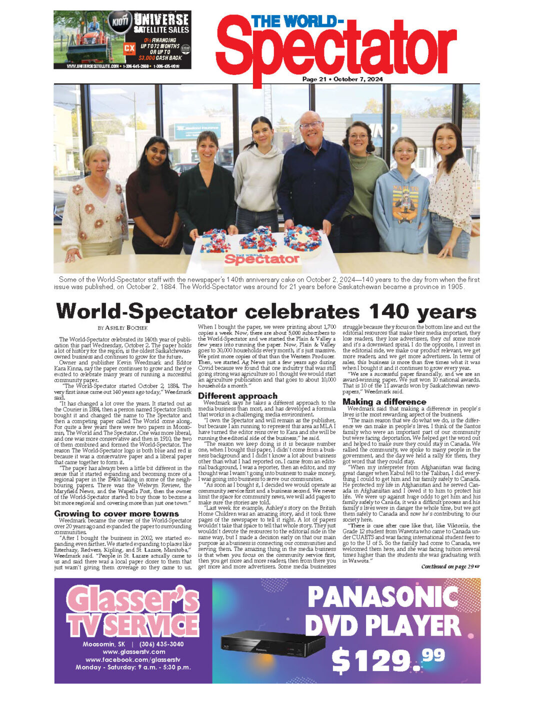 World-Spectator celebrates 140 years - News Media Canada